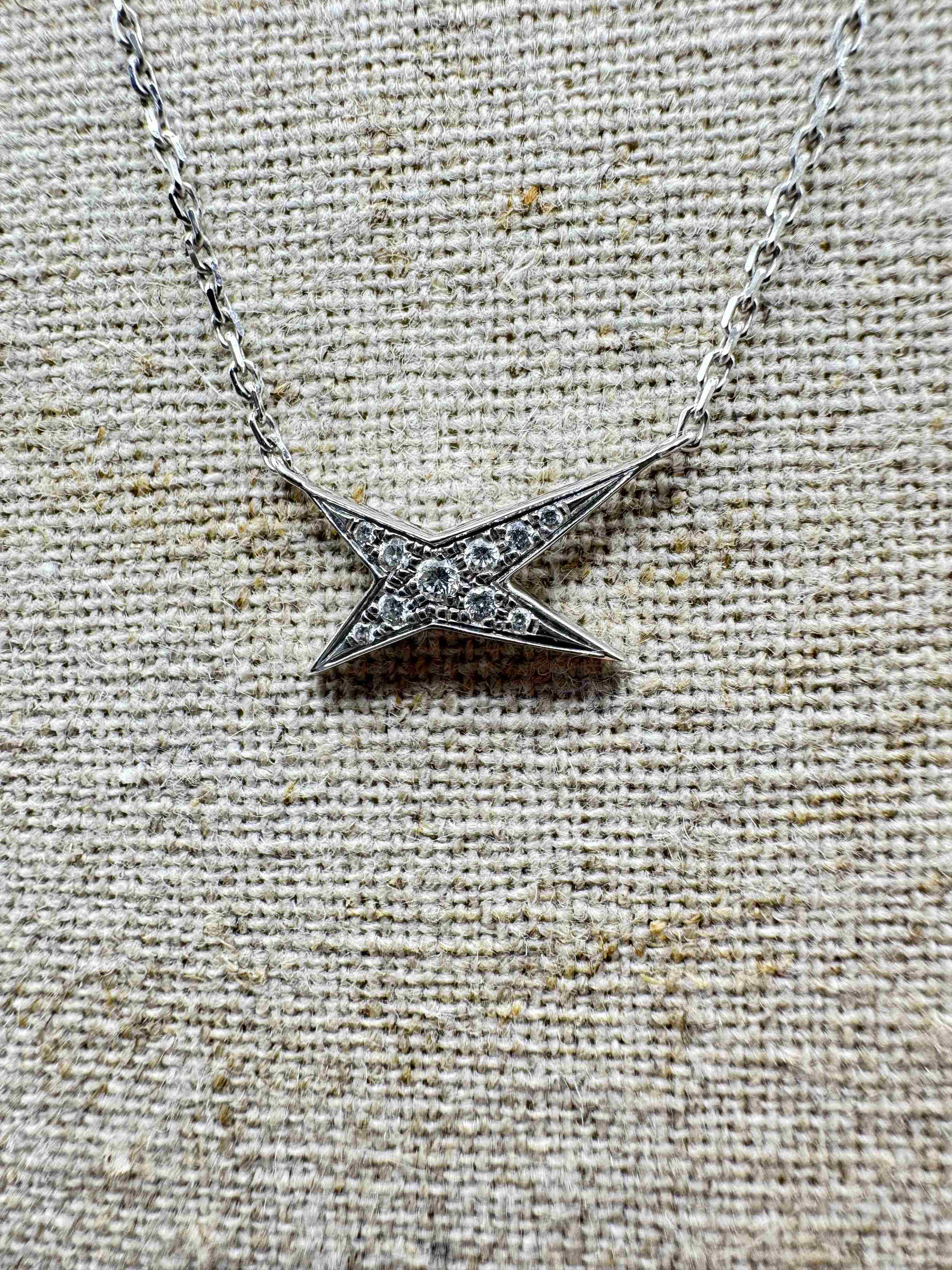 Collier Or blanc Diamant Diamant d'occasion